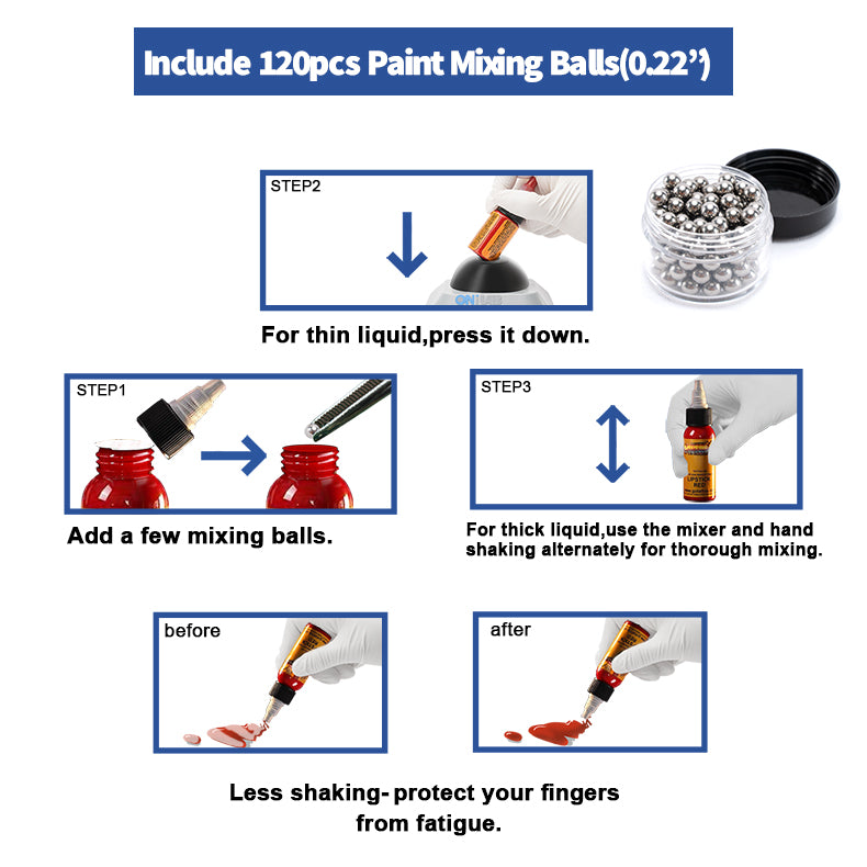 ONiLAB Mini Vortex Mixer with Touch Function, Lab mixing, Nail Polish