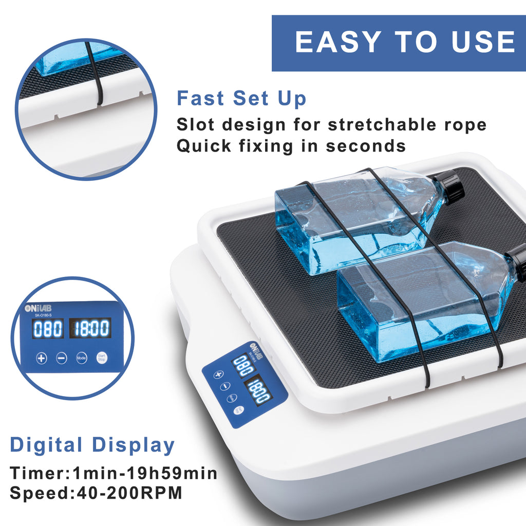 ONiLAB Digital Orbital Shaker Adjustable Speed 40-200RPM,Capacity 2KGS