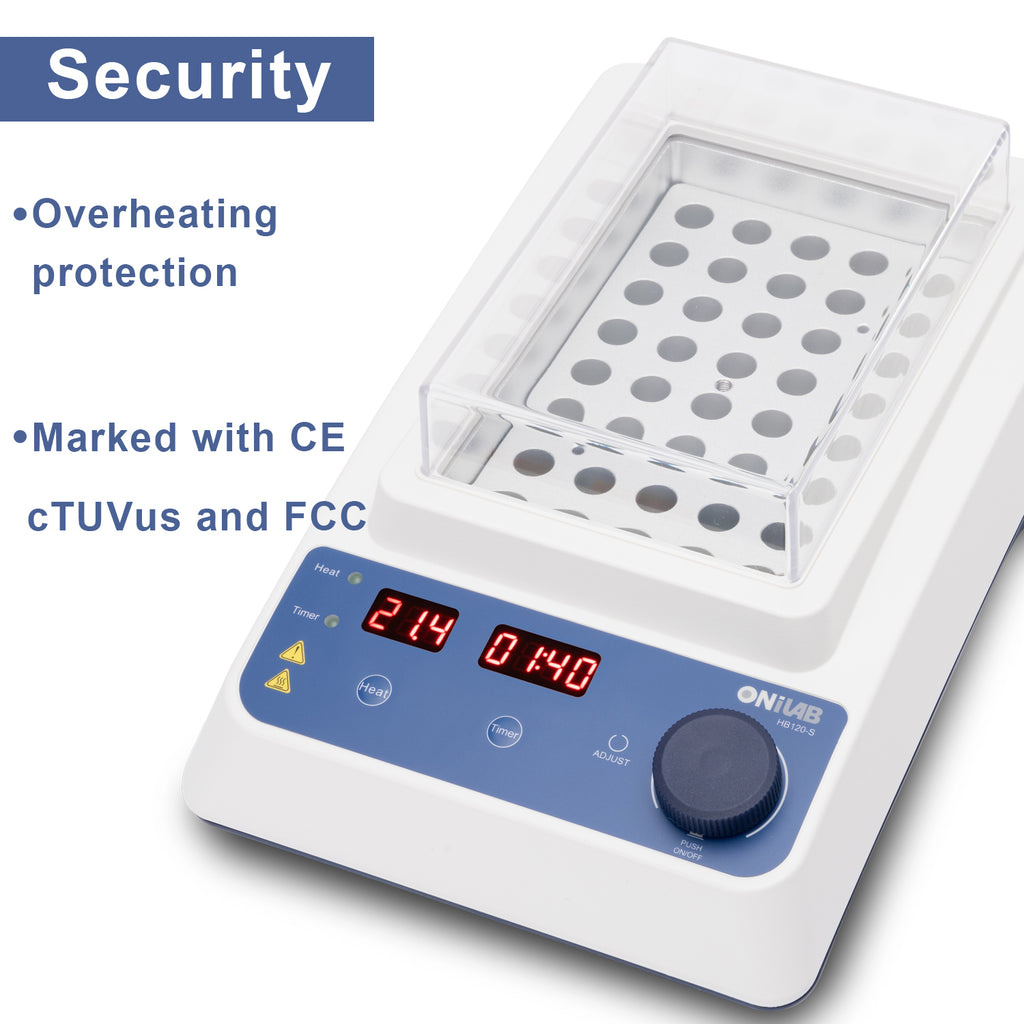 ONiLAB Scientific Dry Bath Incubator with 40 x1.5ml Aluminium Heating